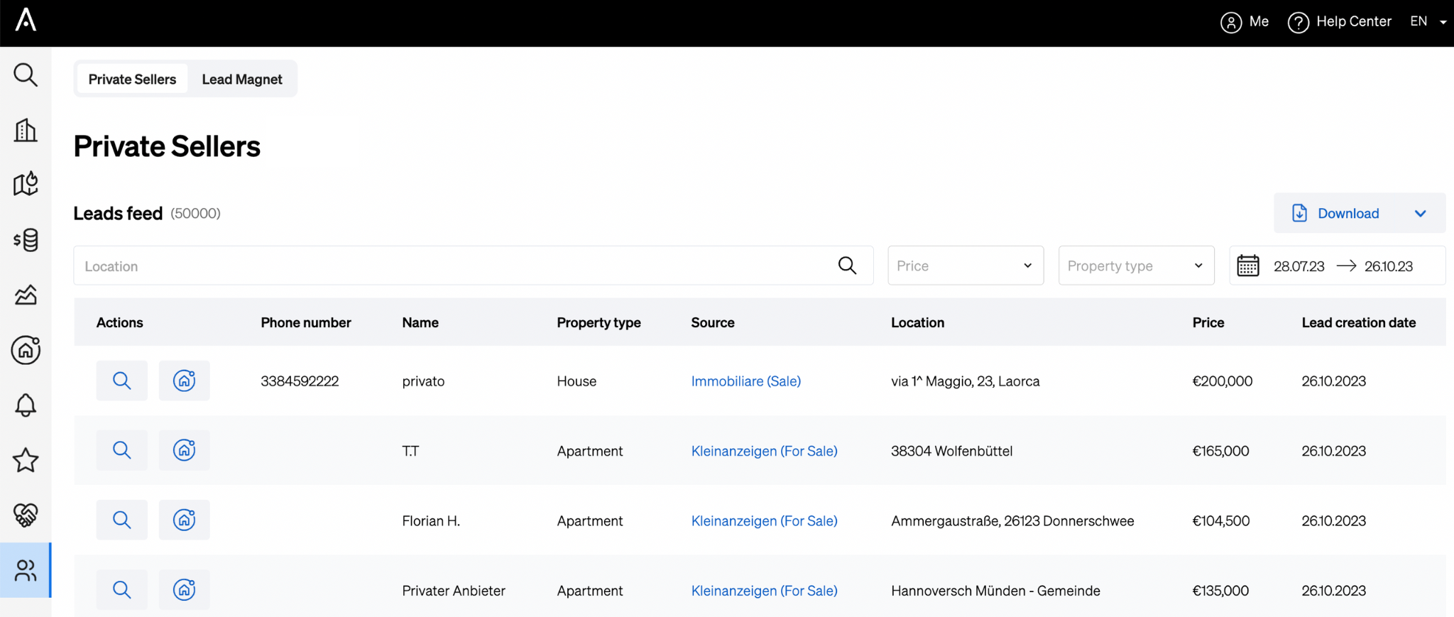 Find the results of your lead generation with Lead Flow