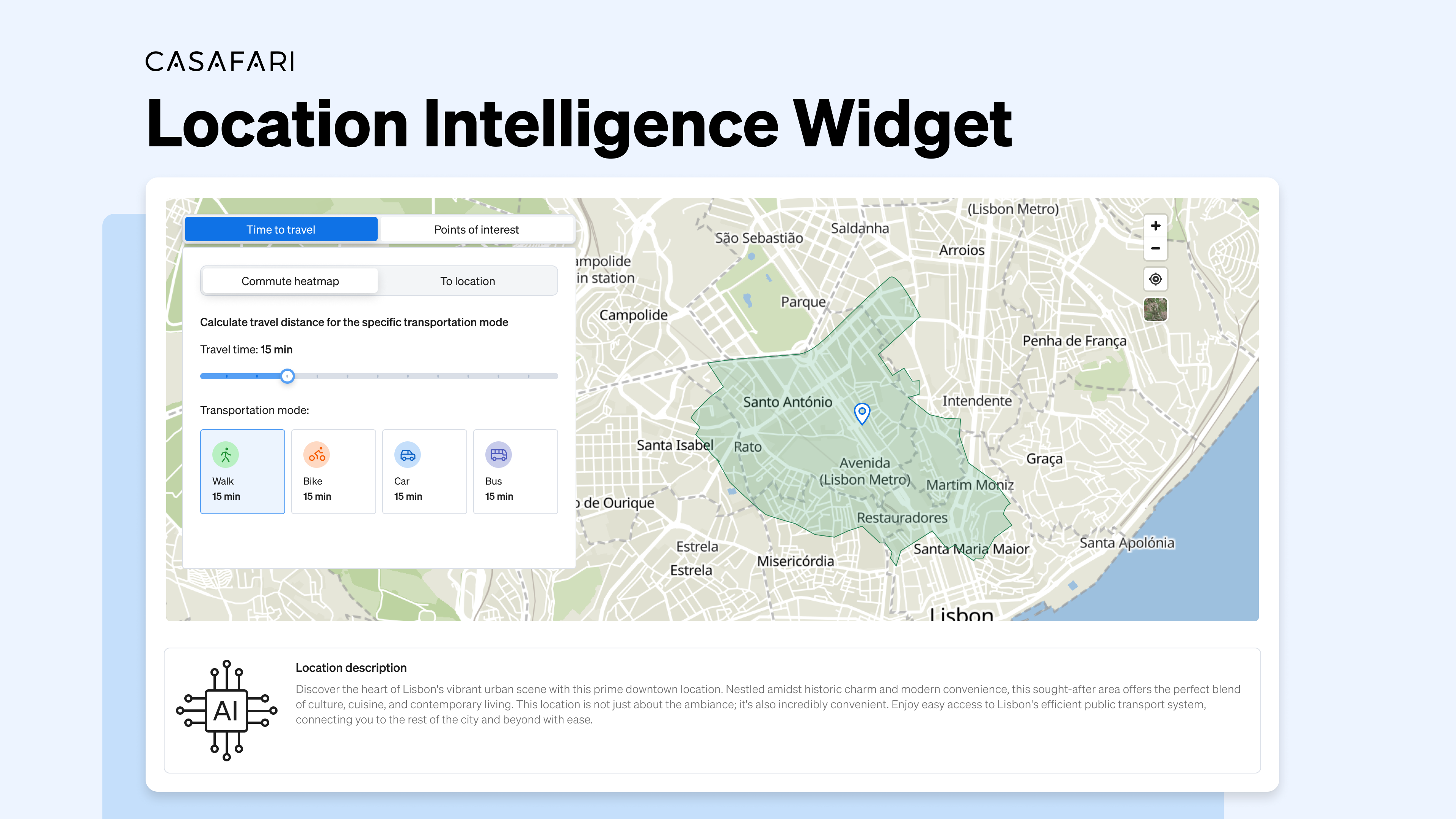 Location Intelligence Widget: enhanced property listings on your website