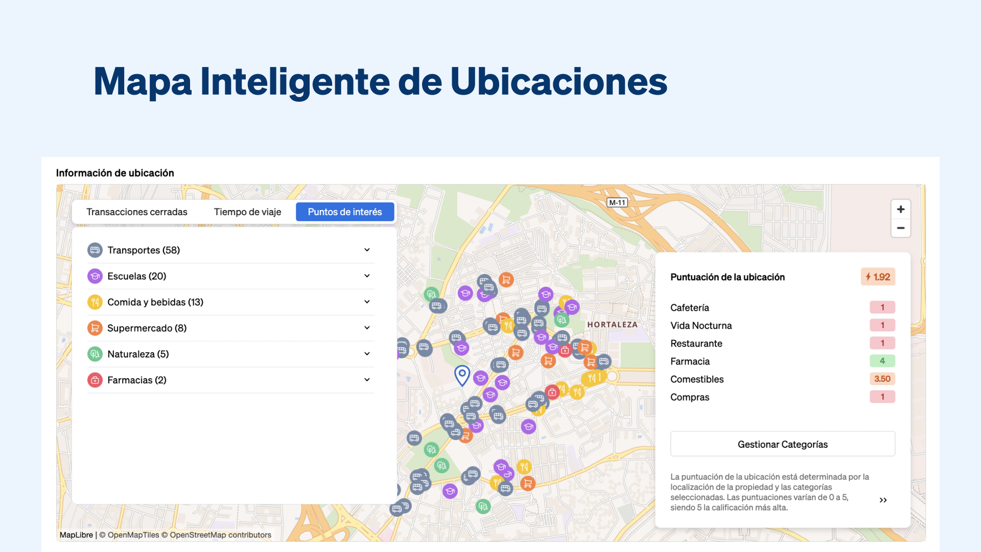 Mapa Inteligente De Ubicaciones Listados Inmobiliarios Mejorados En Tu