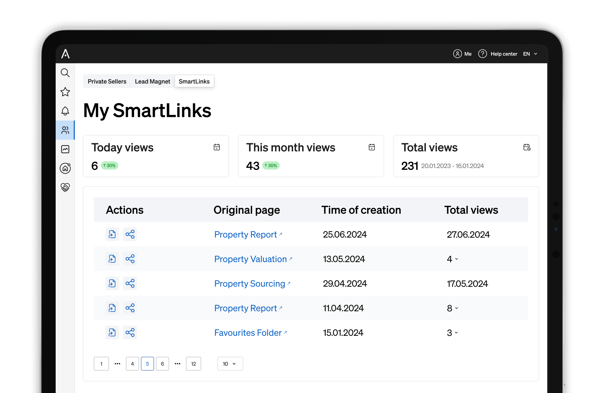 Smartlink : Customizable Real Estate Insights for Agents