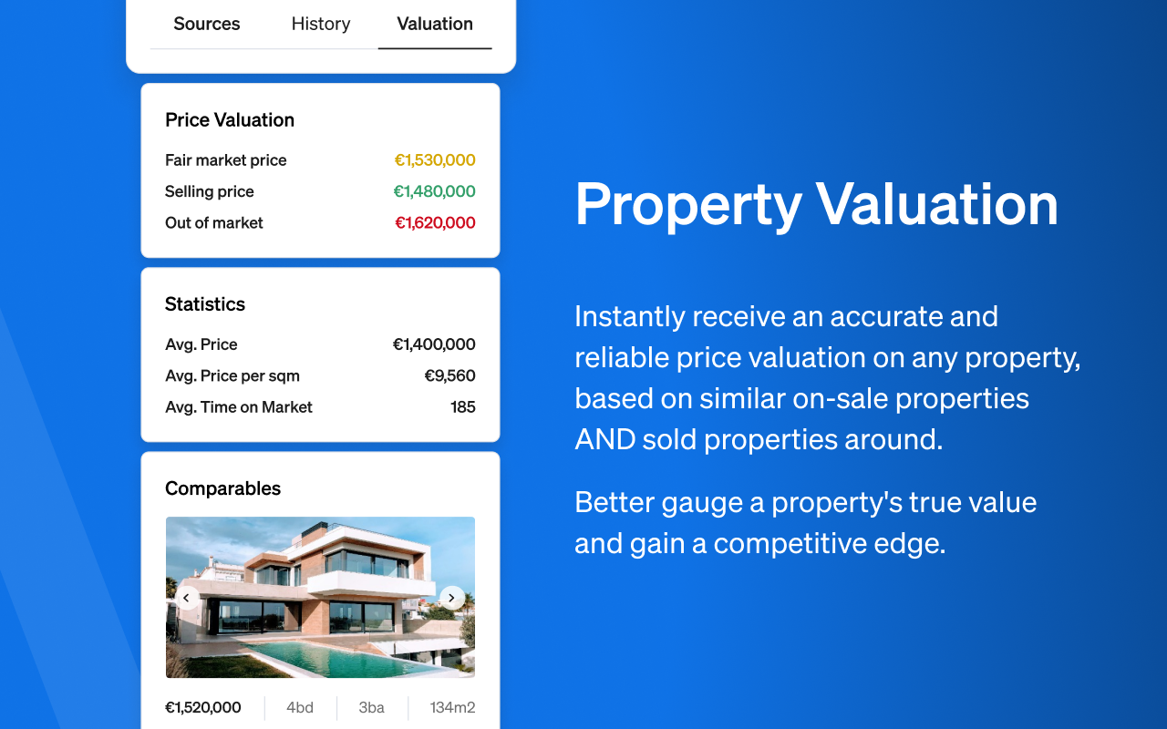 Chrome extension: explore property data in any real estate website
